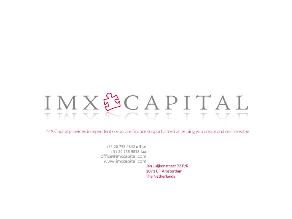 IMX Capital - Ondernemersvereniging Amstelveen